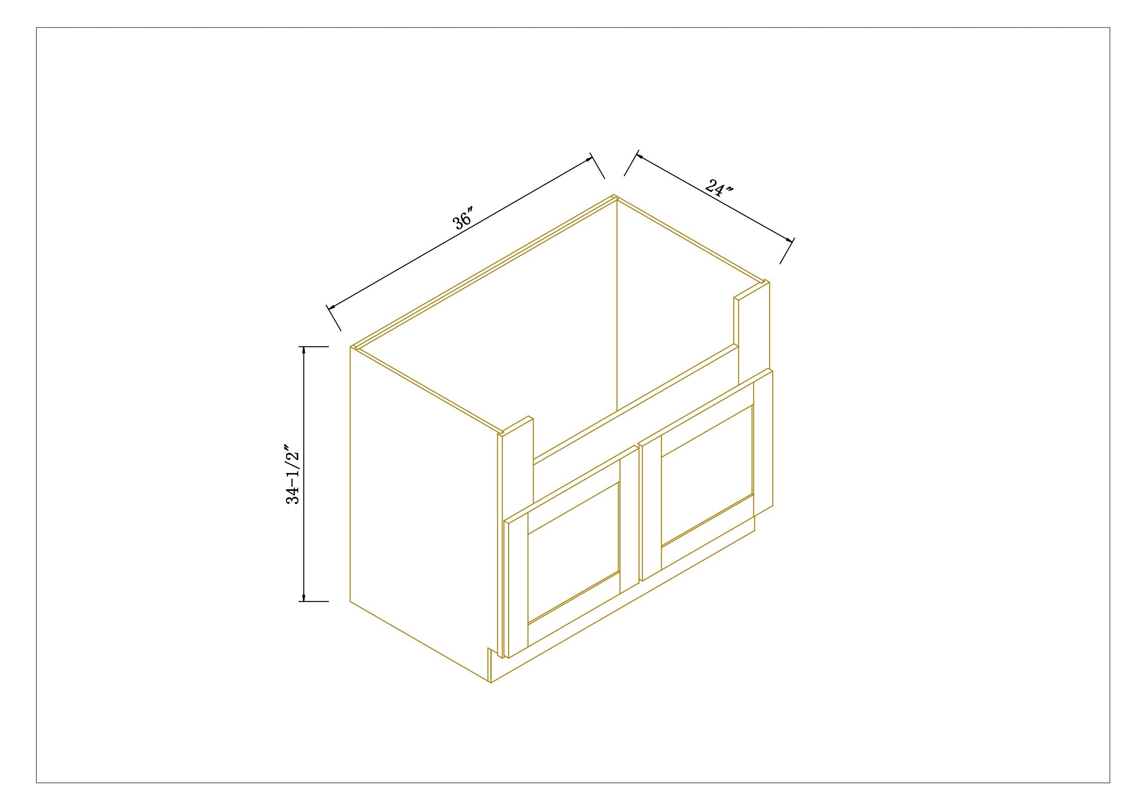 WS-FSB36 – OZ Kitchen & Bath Cabinetry
