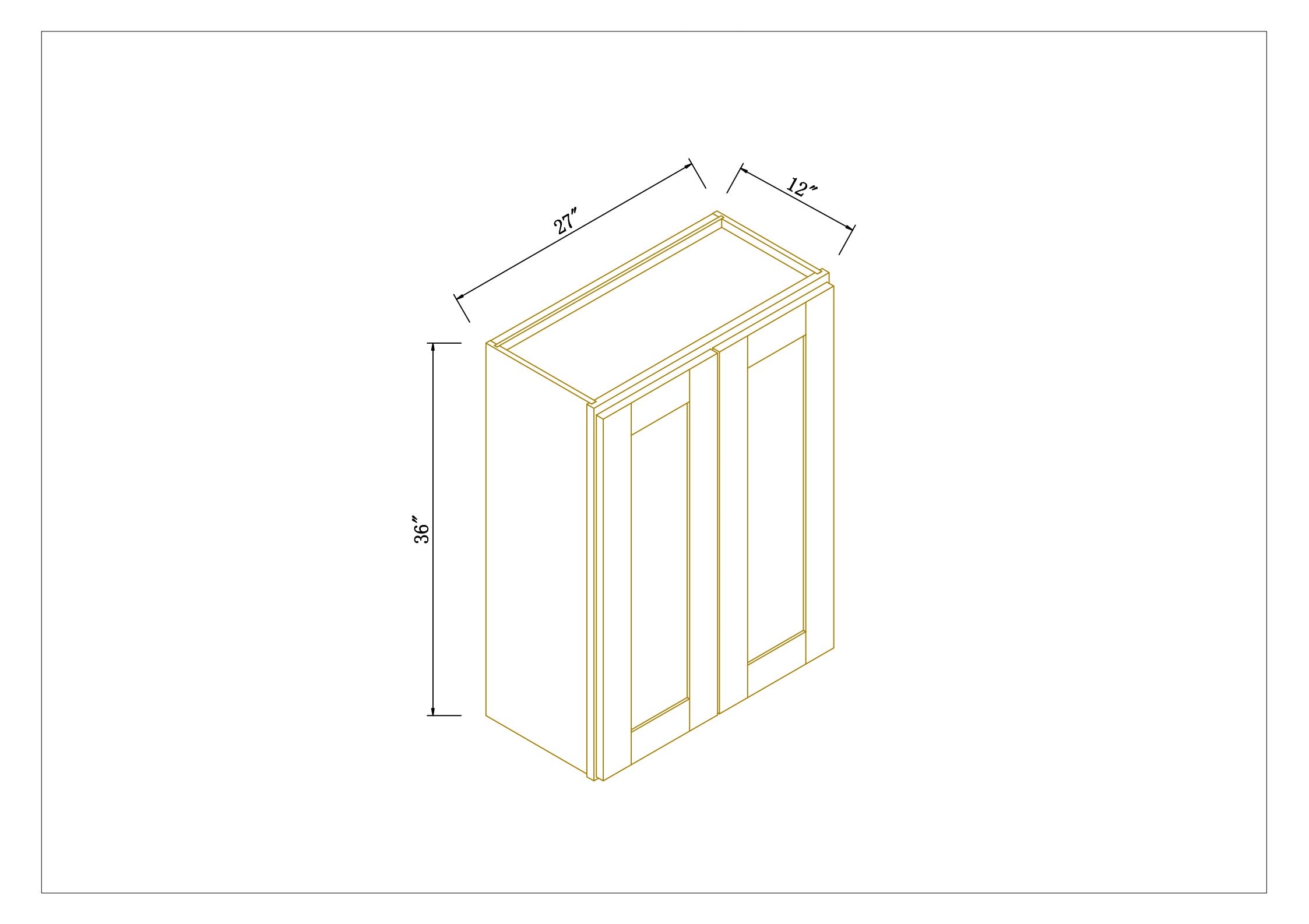 MO-W2736 – OZ Kitchen & Bath Cabinetry